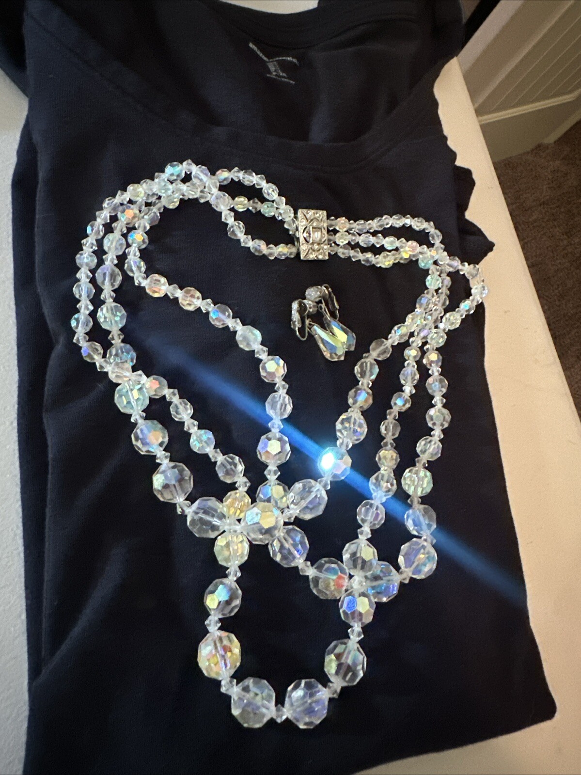 Antique Australian crystal necklace - Gem