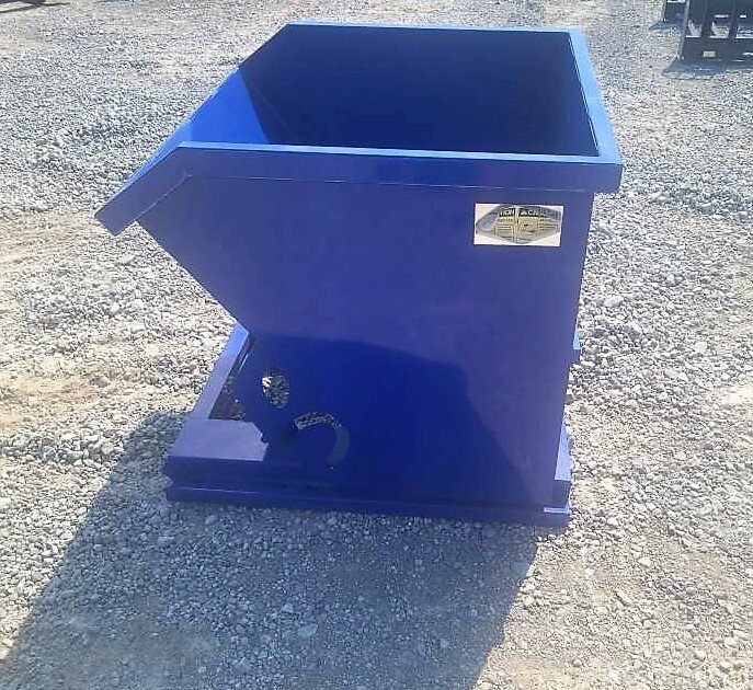 1 Cubic Yard Self Dumping Trash Hopper Fits Fork Lift Pallet Forks Free ...