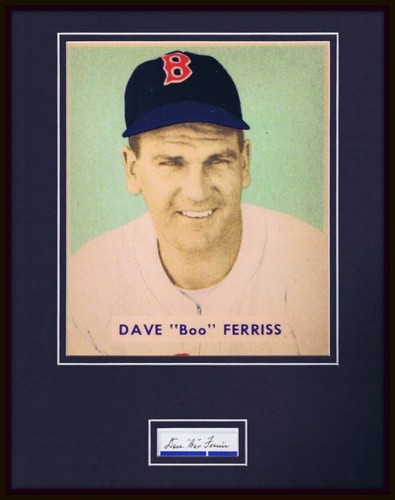 Dave Boo Ferriss Signed Framed 11x14 Photo Display Red Sox | eBay
