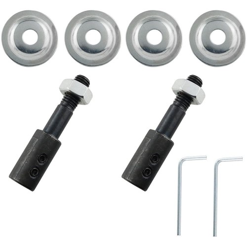 2 Sets 8mm Motor Arbor Adapter Bench Grinder Extension Shaft Threaded ...
