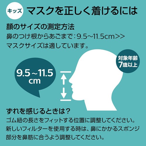 Philips Breeze Mask ACM033 Pink Electronic Fan Sport Face Mask for KIDS ...