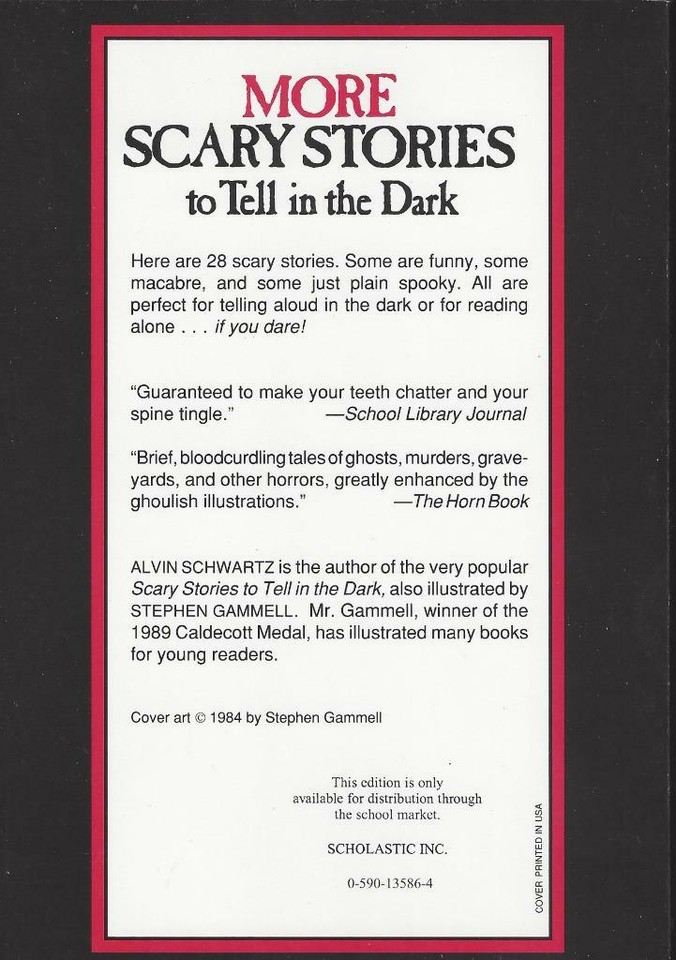 More Scary Stories to Tell in the Dark 28 Folklore Retold by Alvin ...