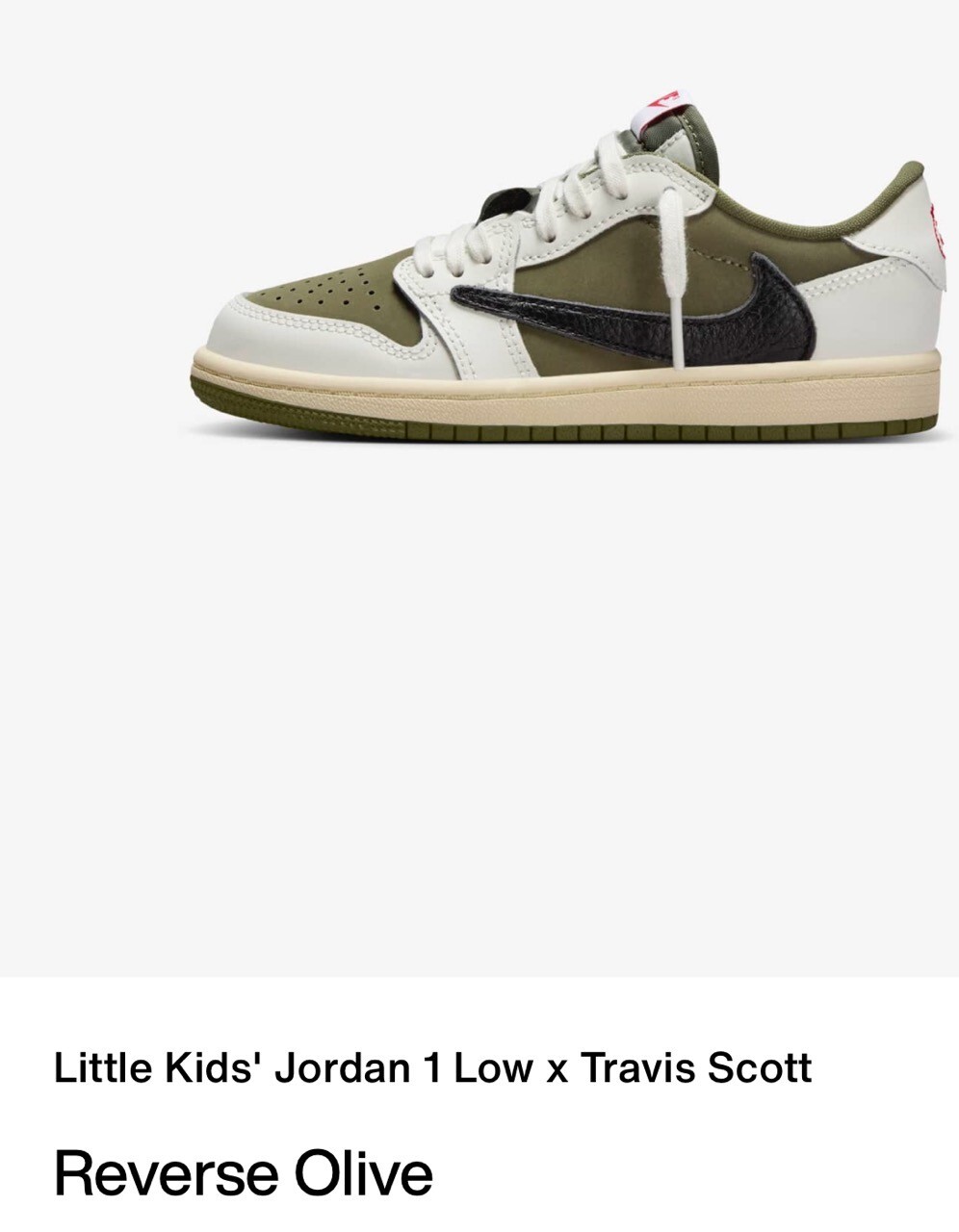 Air Jordan 1 Low OG SP Travis Scott Medium Olive PS 3Y ORDER CONFIRMED ...