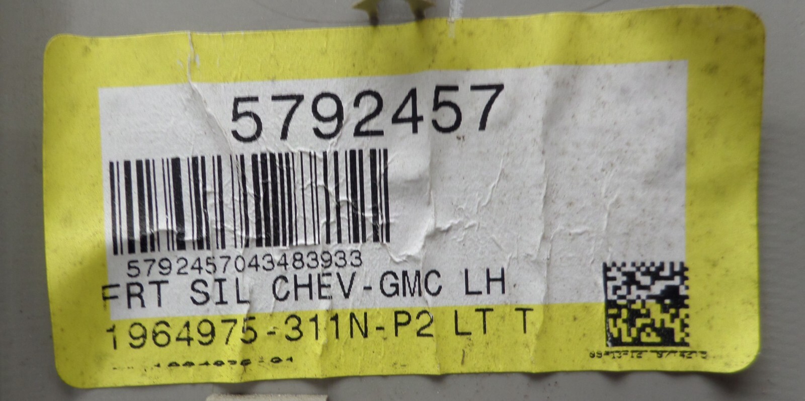 Front Door Sill Plate Gray Left Side 2010-14 Chevrolet Suburban ...