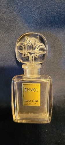 Vintage~Lancome "ENVOL" Crystal Perfume Bottle with Ornate Stopper C ...