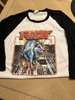 Ratt 1984 Ratt 'N' Roll World Tour Concert Shirt Heavy Metal 1984 XXL ...