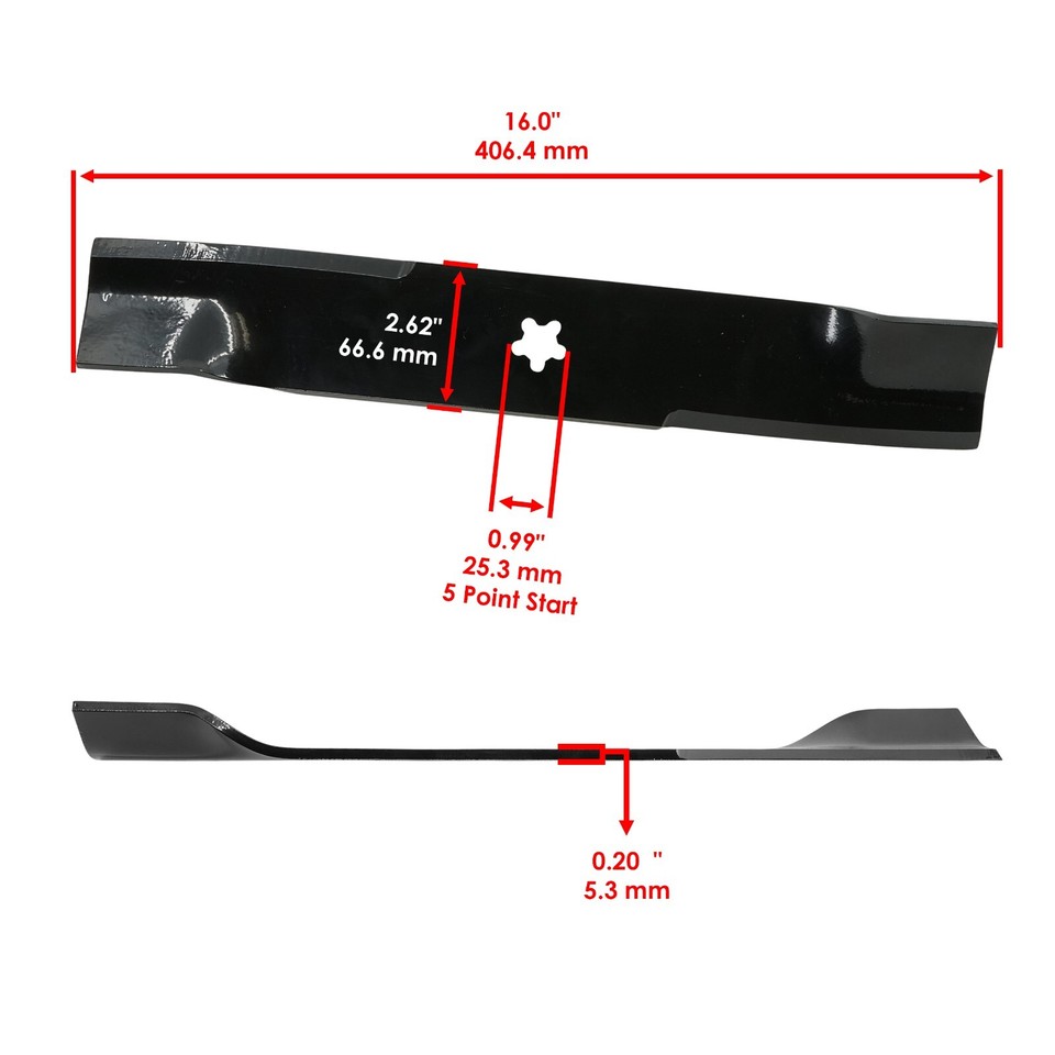 3 Mower Deck Blade For Oregan Craftsman Husqvarna 539113425 350458 ...
