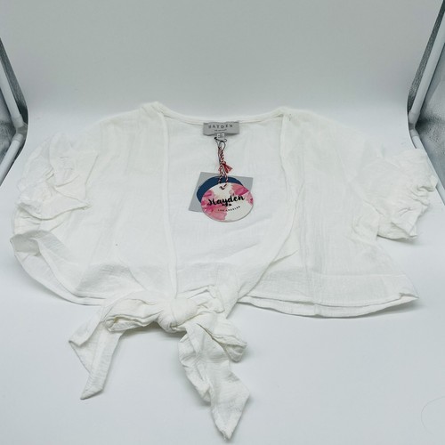 Hayden Small White Blouse Tied Top | eBay