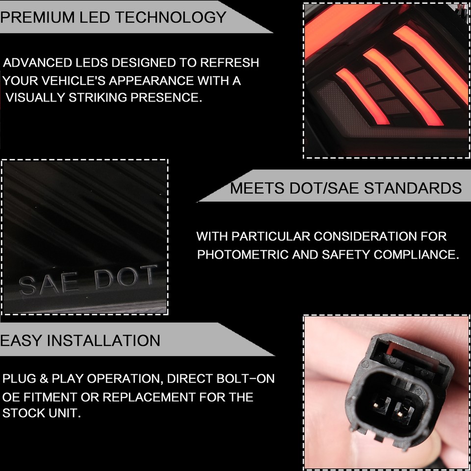 LED Tail Lights For Honda Civic Hatchback 2016-2021 Dynamic Start-Up ...