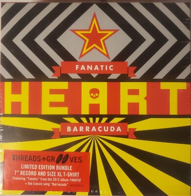 Sealed Heart Limited Edition 7" Vinyl Record Barracuda Fanatic XL T ...