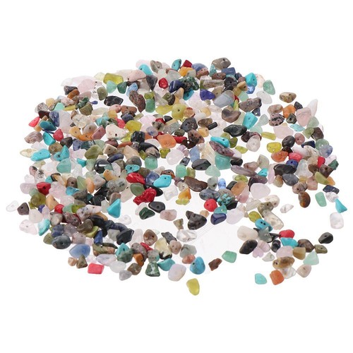 500 PCS 5-8mm Irregular Gemstone Bead Irregular Loose Beads Multicolor ...
