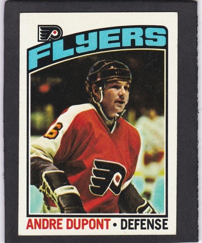 1976-77 Topps Hockey Card #131 Andre Moose Dupont, Philadelphia Flyers ...