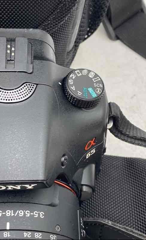 Sony Alpha 65 SLT-A65V Black 24.3MP SLR Digital Camera With Lens And ...