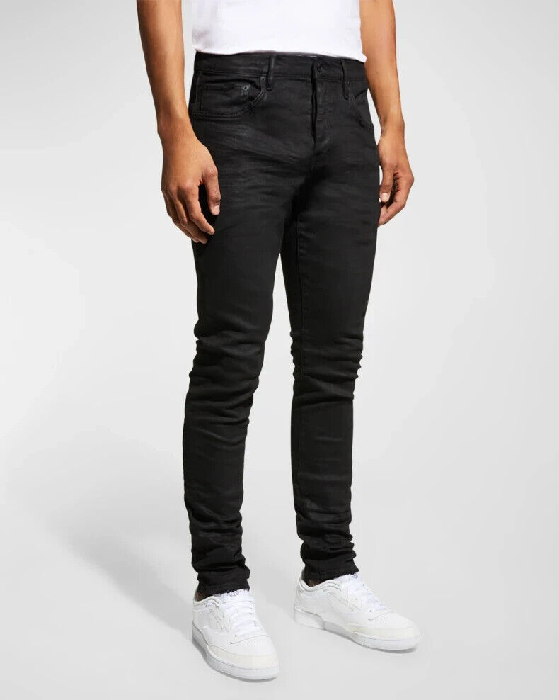 Purple Brand Jeans P001 BLACK RESIN Low Rise Skinny Jean Purple Brand Jeans P001 BLACK RESIN Low Rise Skinny Jean