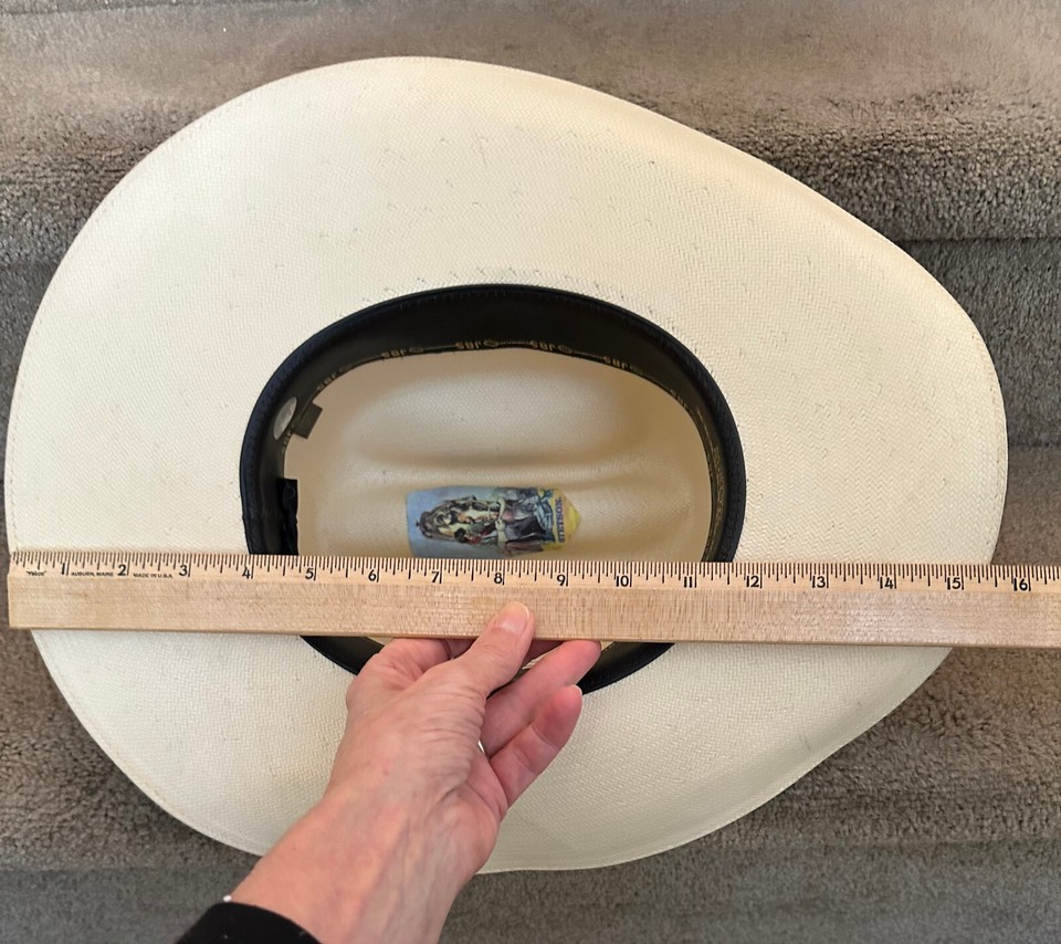 STETSON 10X SHANTUNG PANAMA COWBOY HAT SIZE 7W 56 COLOR NATURAL STETSON ...