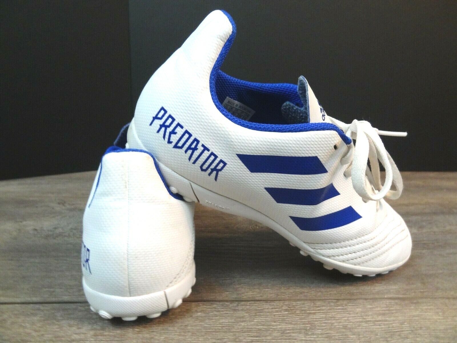 Adidas Predator- Women's White and Blue Running Shoes Size 3.5, UK 3 ...