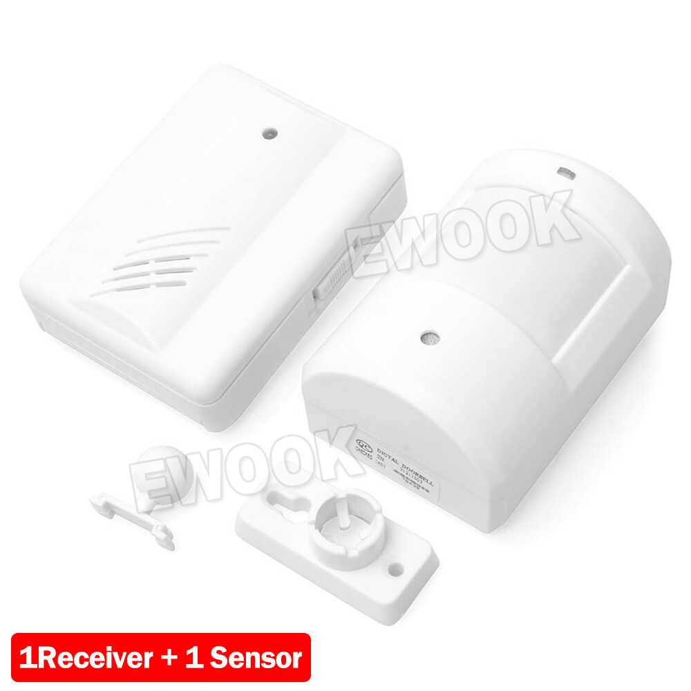 Restaurant Shop Door Entry Wireless PIR Motion Sensor Door Chime Door ...