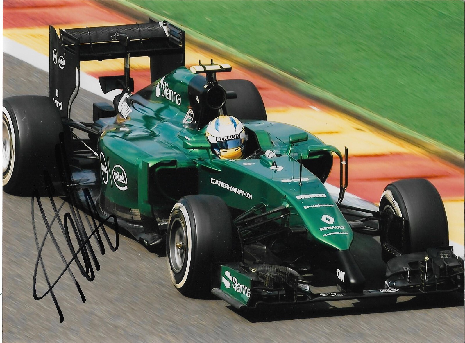 Andre Lotterer 2014 Belgium Grand Prix Caterham F1 signed photo ...