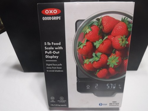OXO Softworks 5lb Food Scale w/ Pull Out Display Slim Profile Black ...