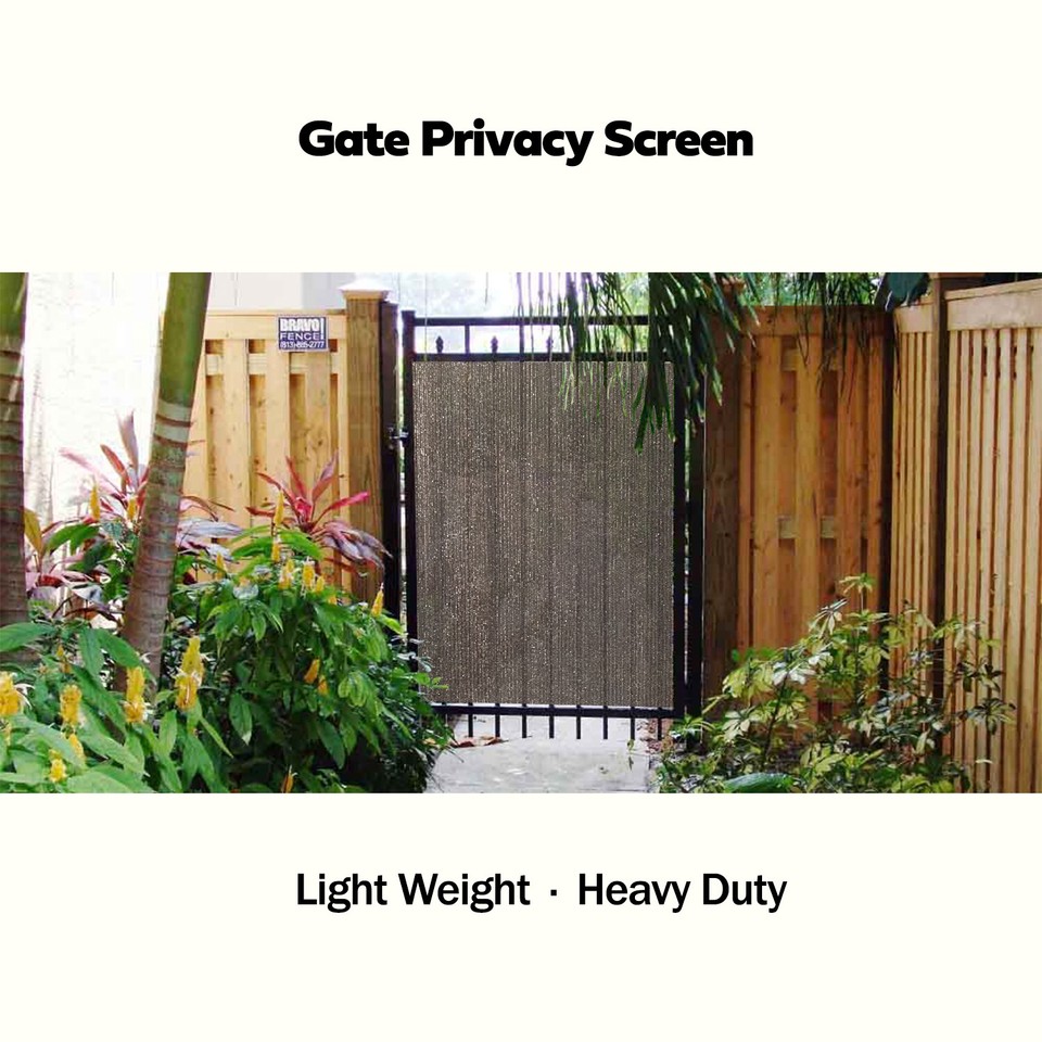 Gate Privacy Screen Cover Privacy Barrier for Gate Fence, Driveway in 6 ...