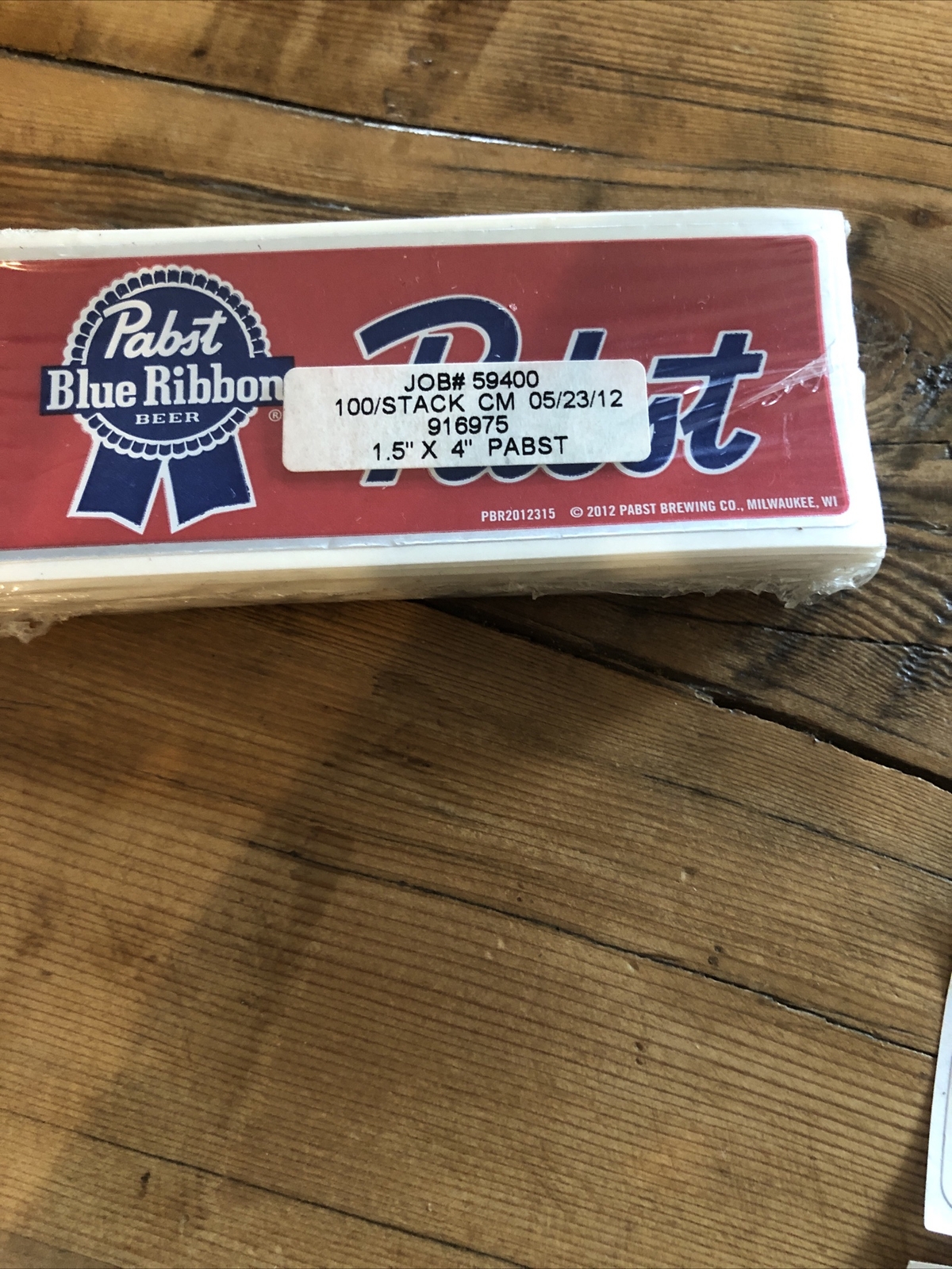 PBR Pabst Blue Ribbon Beer Logo 1.5 X 4”Premium Vinyl Sticker Decal 4 ...