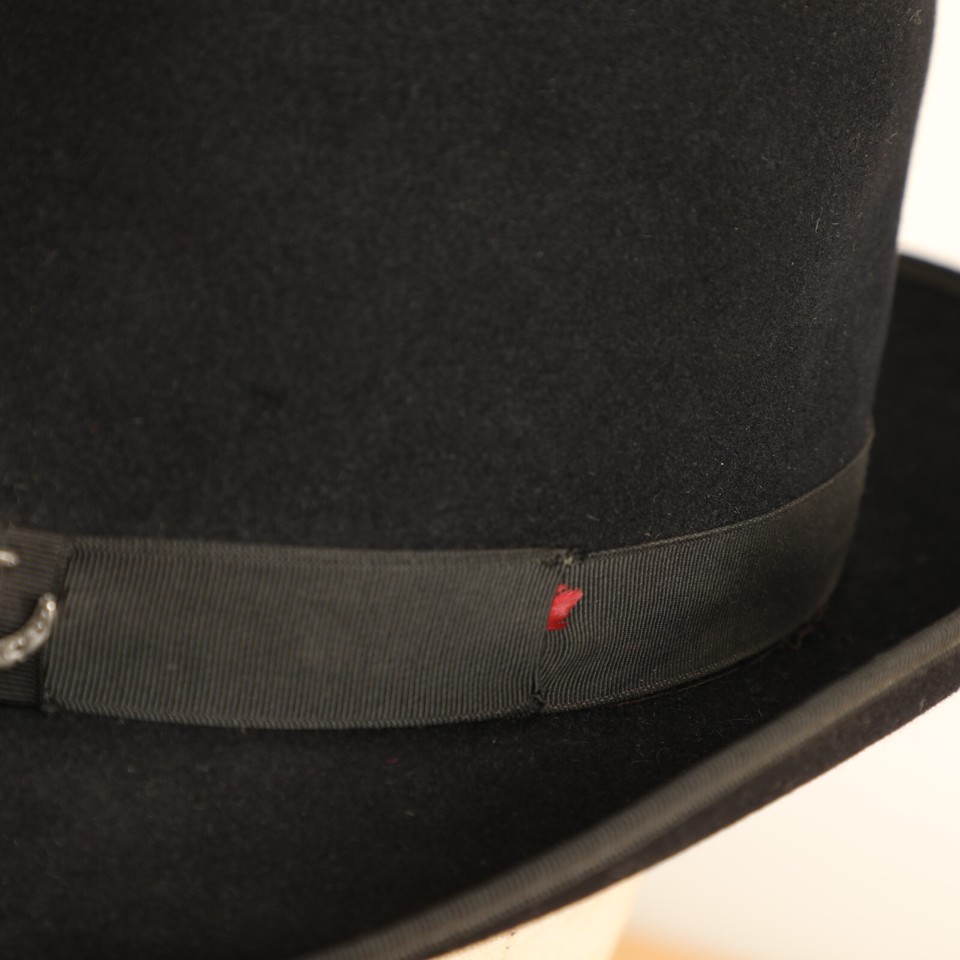 Vintage 40s 50s Lee Water Bloc Adventure Fedora Black 7 1/4 Stratoliner ...