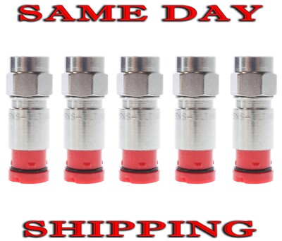 SNS1P6U BELDEN PPC RED RG6 5 Connectors Coax Cable Compression ...