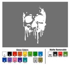 5" Skull Decal Sticker Decor Melting Dripping Skeleton Smile Drip Melt ...