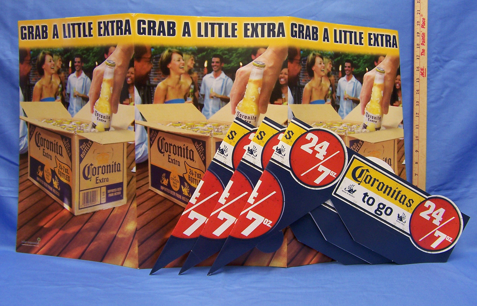Corona Coronitas To Go Beer Cardboard Advertising Triangle Signs New ...