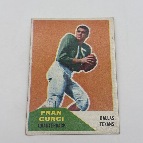 1960 Fleer #11 Fran Curci RC Dallas Texans | eBay