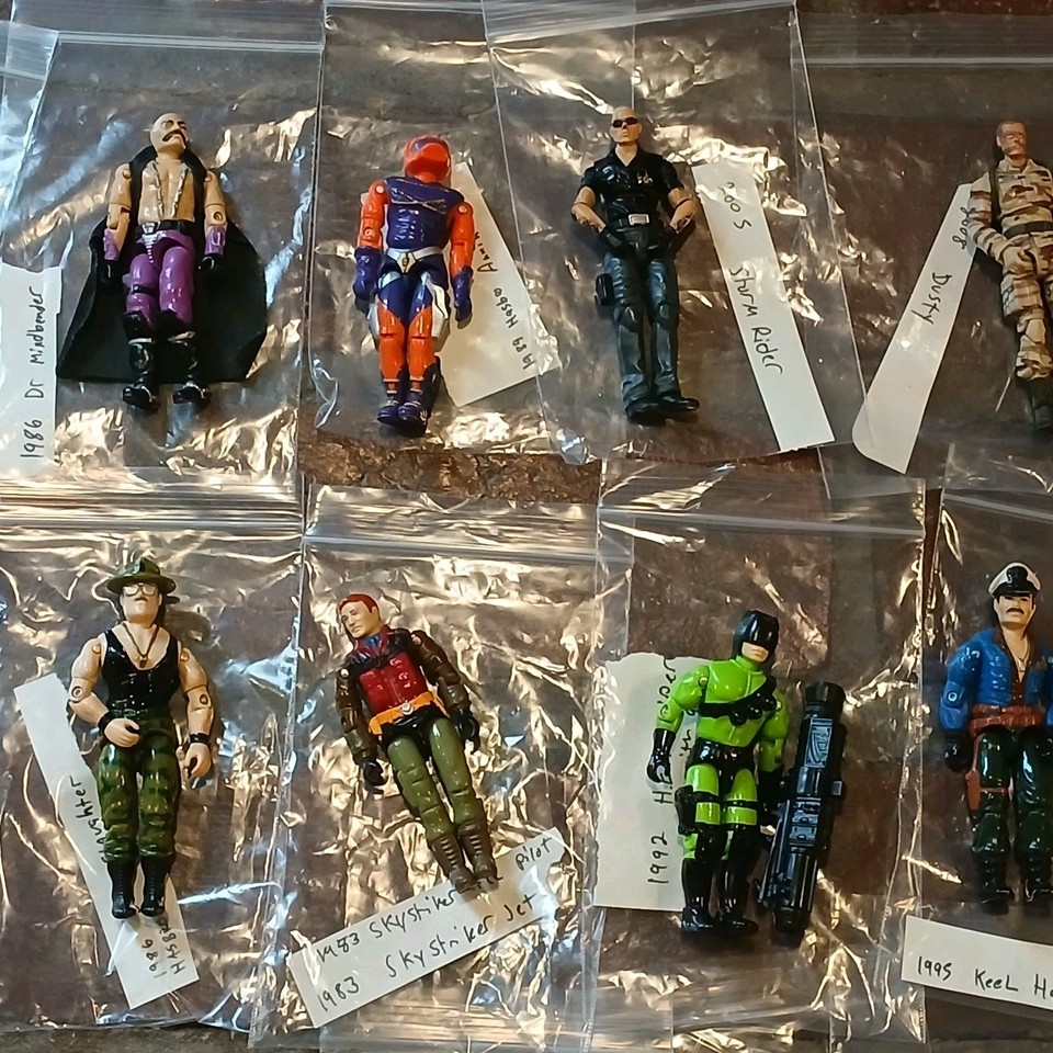 VTG GI JOE LOT OF 51 1980s (36) 90S (10) 2000S(5)3.75 ACTION FIGURES ...