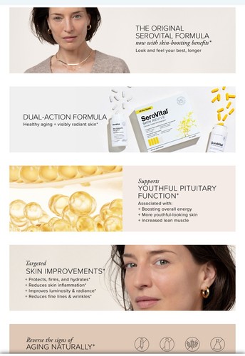SeroVital Skin Revive Renewal Supplements Removes Fine Lines, Wrinkles ...