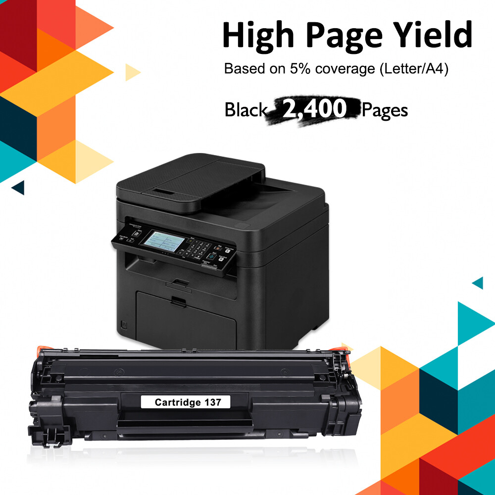 4PK CRG137 Toner Cartridge for Canon 137 ImageClass MF232w MF244dw ...