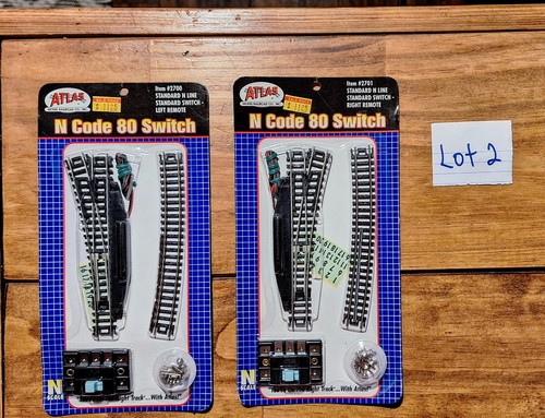 Atlas N Scale N Code 80 Switch #2700 Left Remote #2701 Right Remote | eBay