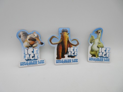 Lot of 3 Sid, Manny, Scrat - Ice Age Movie DVD Video VHS Release Promo ...
