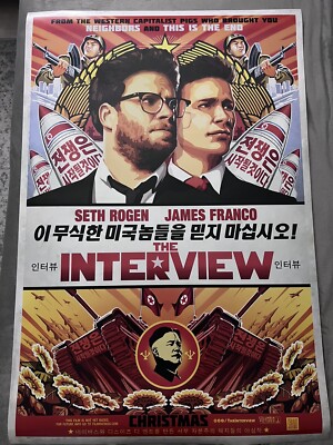 The Interview movie posters 27x40 double sided | eBay