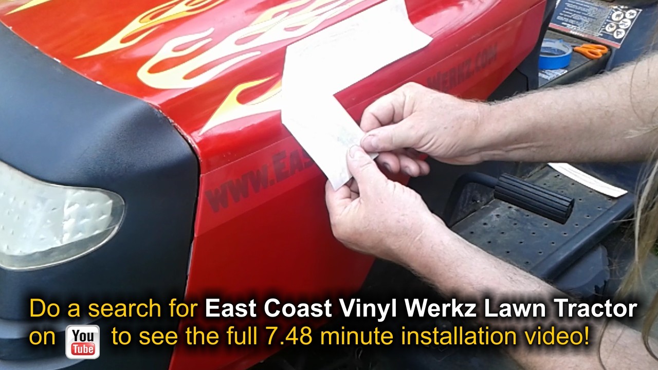 Flame decals Banana Tangerine 10pc for Craftsman Murray Lawn Mower ...