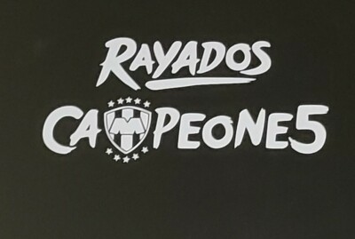 RAYADOS DE MONTERREY STICKER 10x 4.75" RAYADOS CAMPEON CONCACAF 10 ...