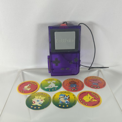 Vintage 1998 Pokemon Battle BattPoke Purple Poke Ball Blaster Toy w ...