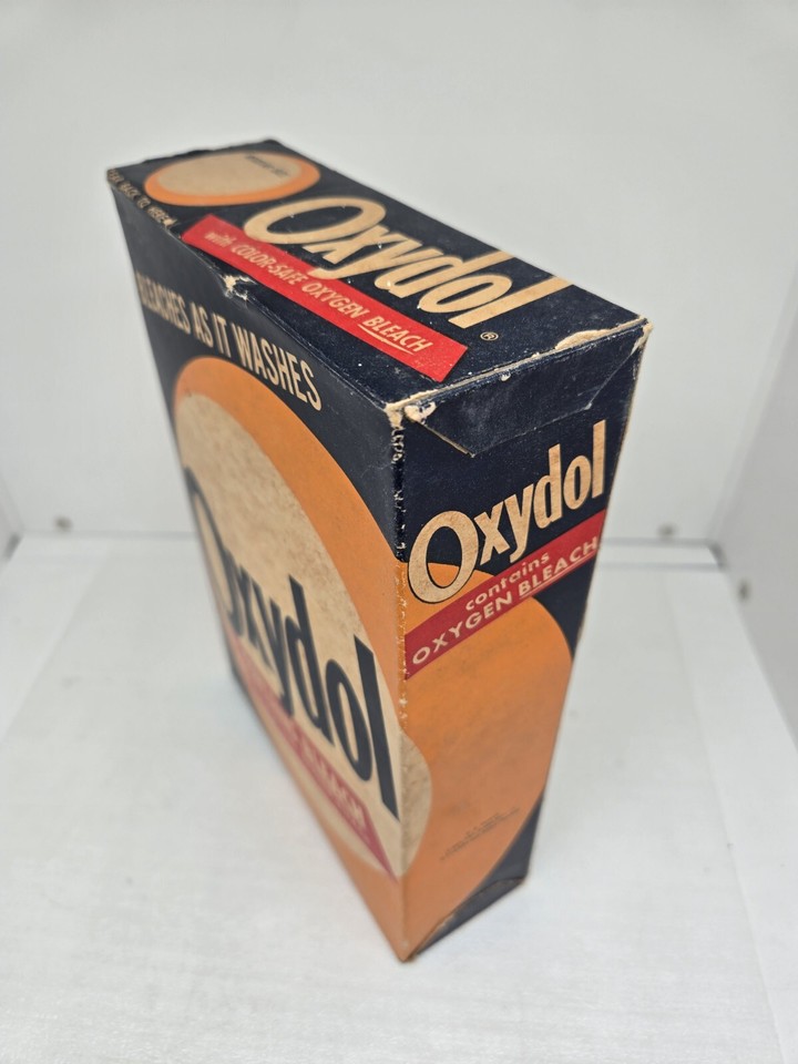 Oxydol Laundry Detergent Oxygen Bleach 1lb 4oz Sized Box 1950's Vintage ...