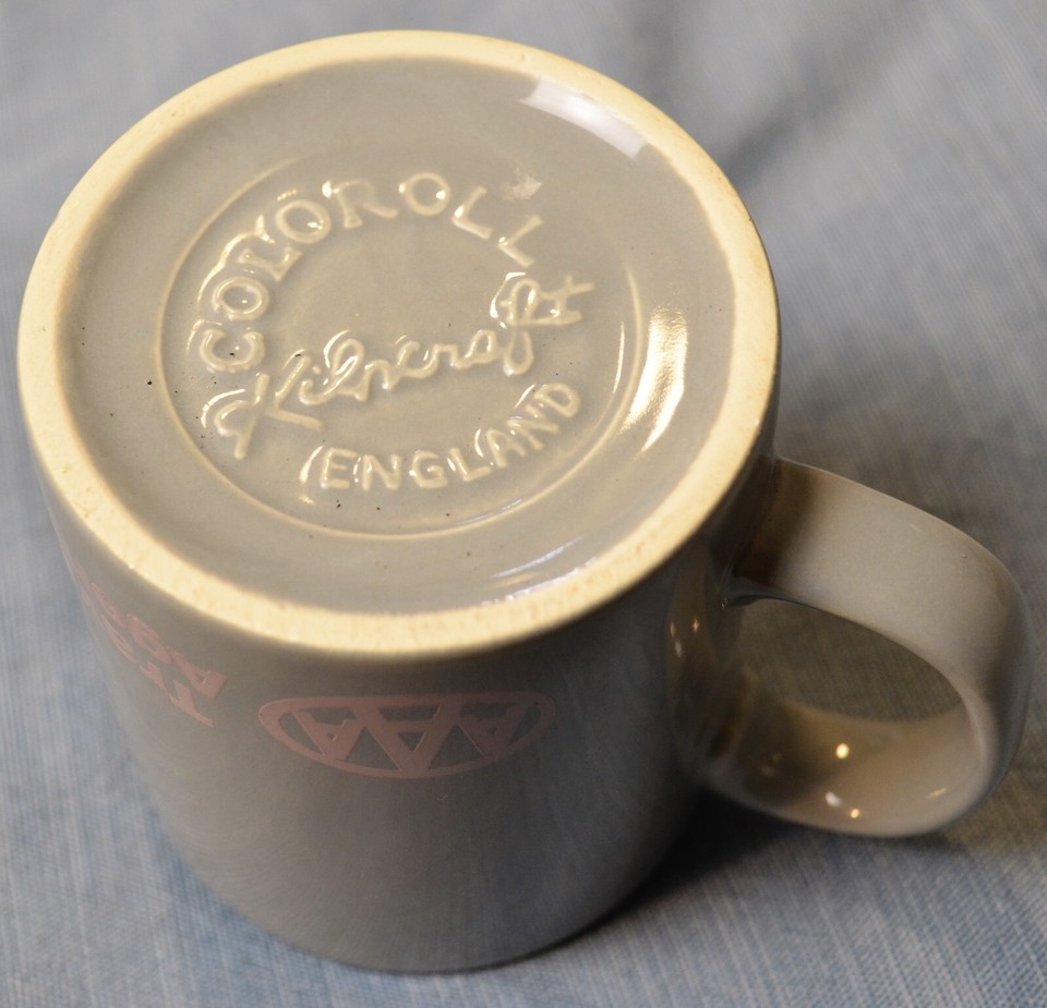 Coffee Mug Cup AA Travel Agence Coloroll Made in England Grey | eBay