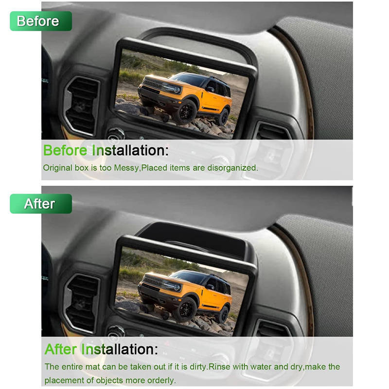 Car Front Dashboard Storage Box Organizer Tray For Ford For Bronco ...