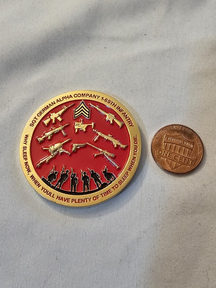 US Army 1st Battalion 69th Infantry Alpha Company Sergeant German ...