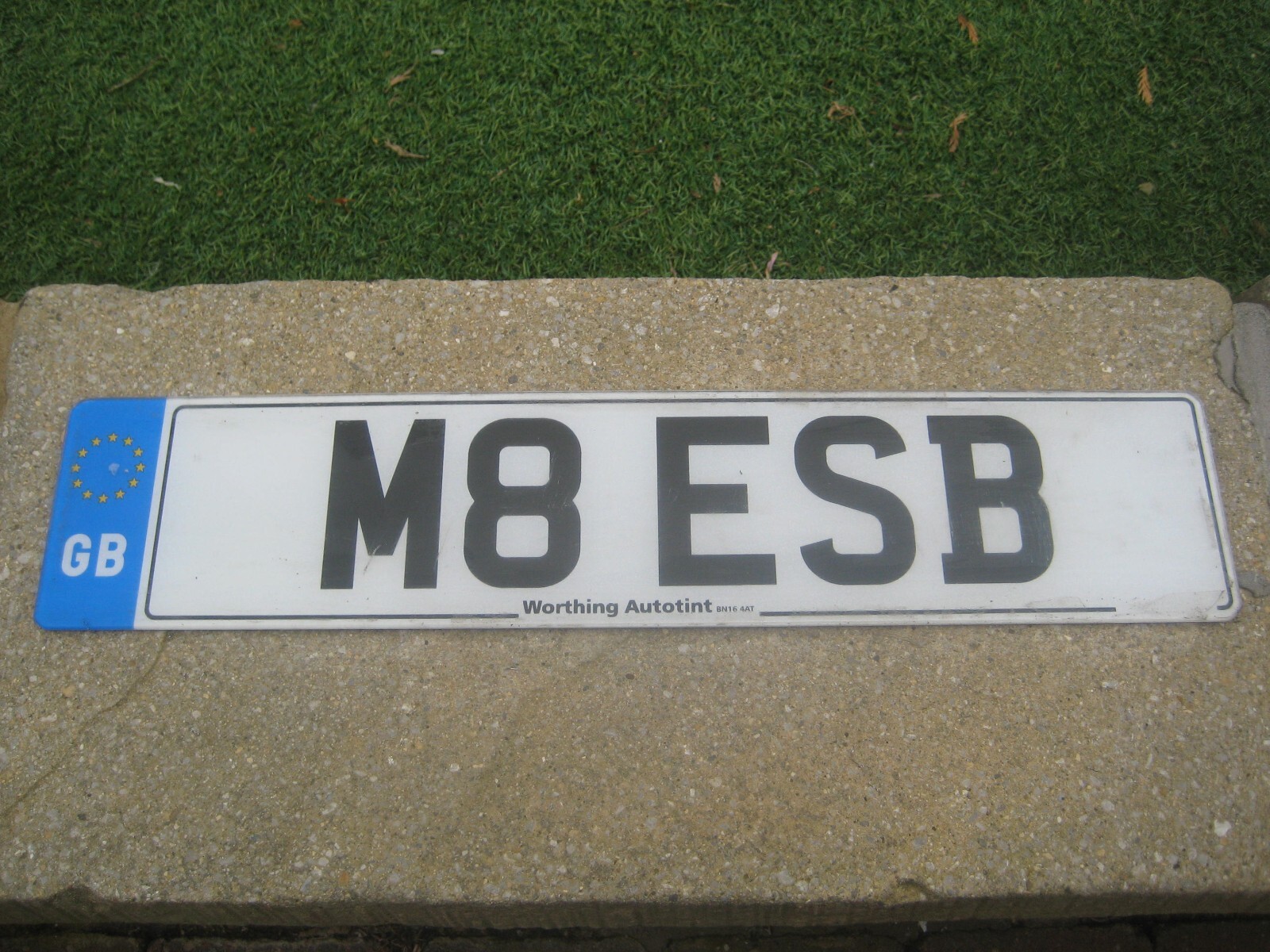 GREAT BRITAIN ENGLAND WORTHING FRONT EUROSTARS # M8 ESB RARE LICENSE ...