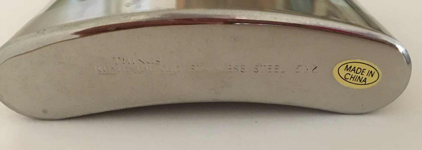 Things Remembered Stainless Steel Monogrammed Flask & Fidget Helix Spin ...