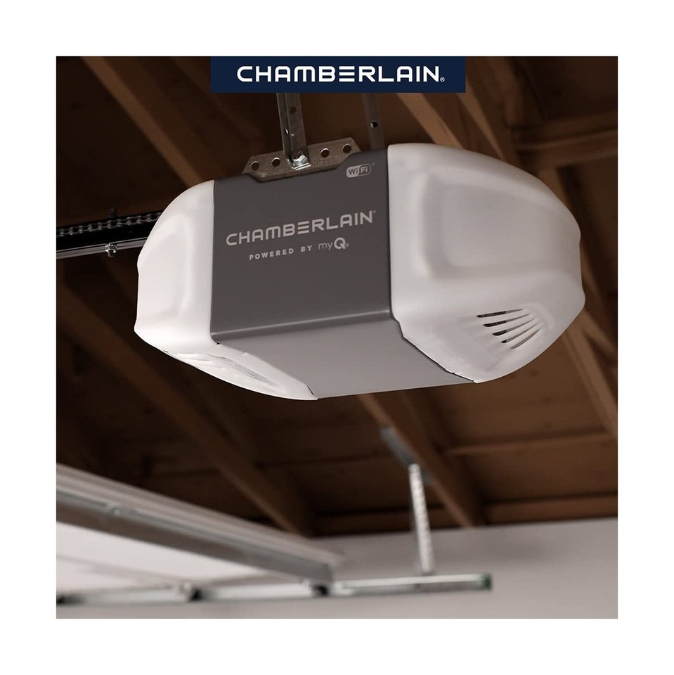 Chamberlain B2405 Quiet Wi-Fi Garage Door Opener, Wireless Keypad ...