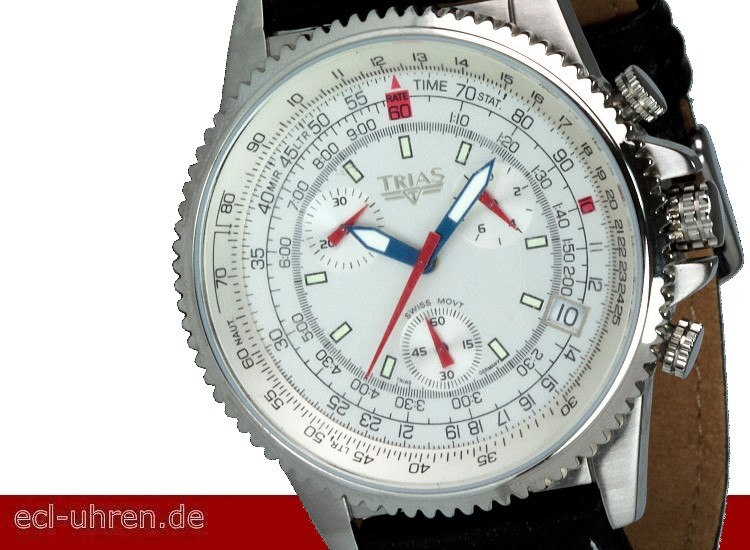 Trias Uhren Modell Camouflage Quarzchronograph Schweizer Uhrwerk ETA ...