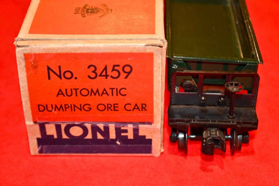 ORIGINAL LIONEL 3459 AUTOMATIC DUMPING ORE CAR IN OB - POSTWAR - NO ...
