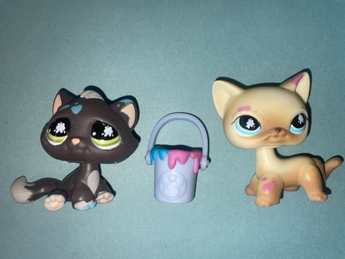Lot 2 Chats avec Accessoire #815 #816 LITTLEST PETSHOP / LPS HASBRO | eBay
