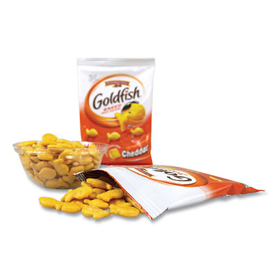 Pepperidge Farm Goldfish Crackers, Cheddar, 1.5 oz Bag, 30 Bags/Box ...